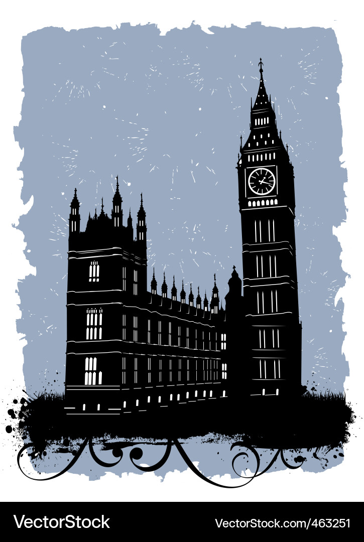 Big ben Royalty Free Vector Image - VectorStock
