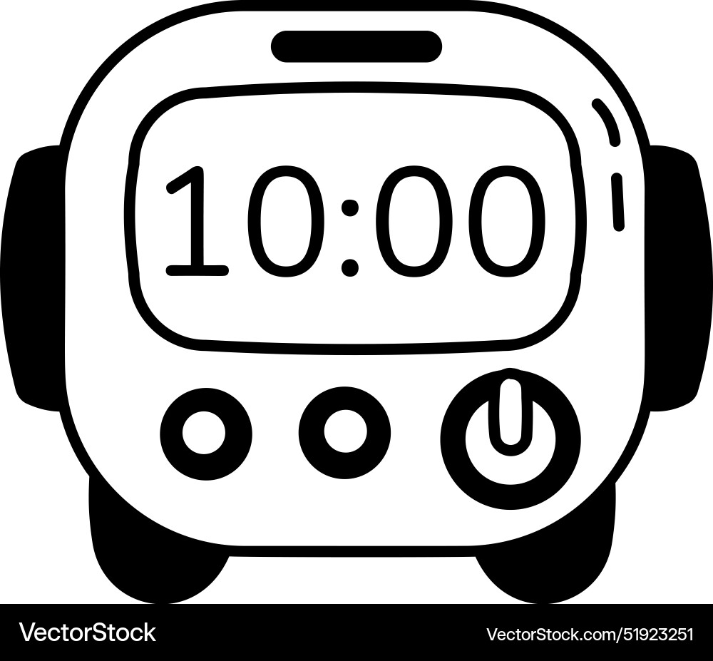 Kitchen timer Royalty Free Vector Image - VectorStock