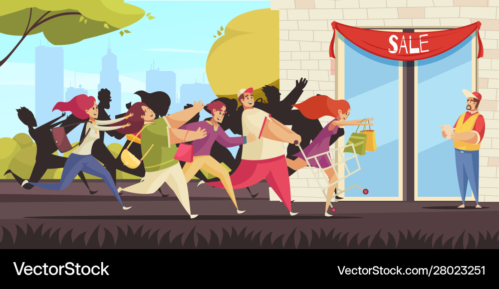 People running on sale Royalty Free Vector Image