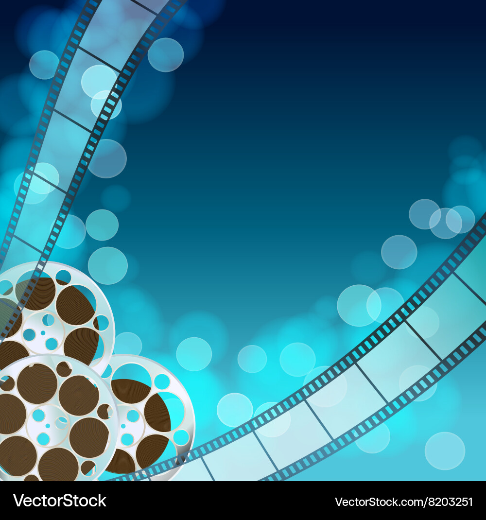 Retro Film Reel Background Royalty Free Vector Image