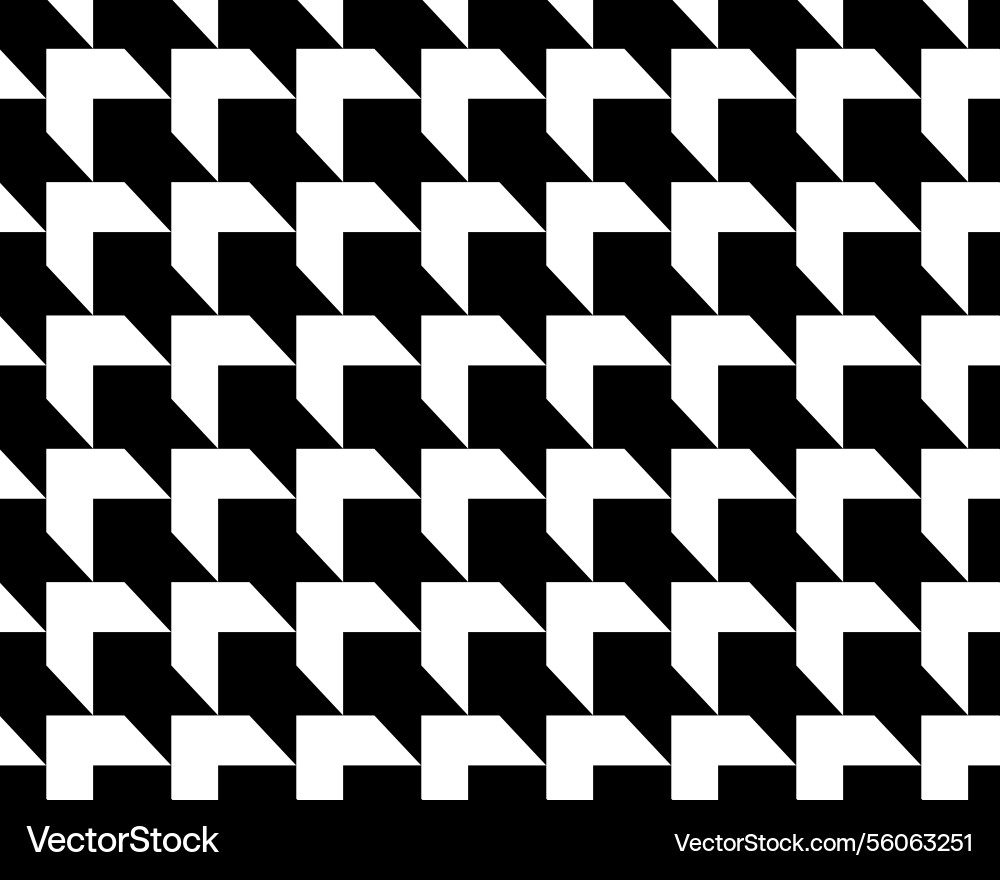 Seamless monochrome geometric pattern Royalty Free Vector