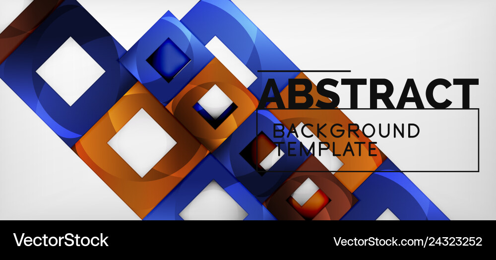 Abstract Geometric Color Blocks Background Vector Image