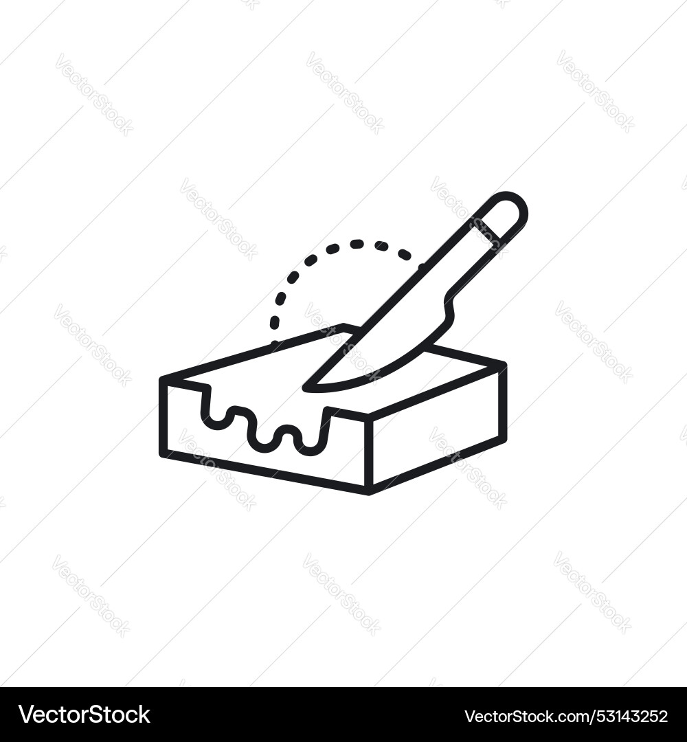 Butter icon symbol on white background Royalty Free Vector