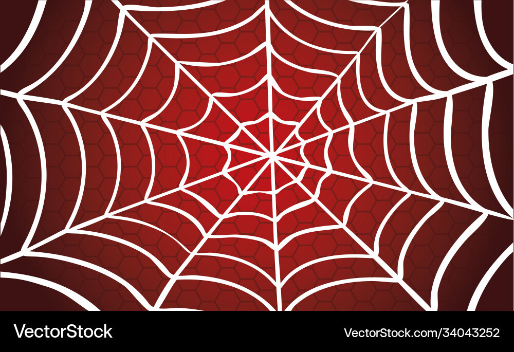 Cobweb red background Royalty Free Vector Image