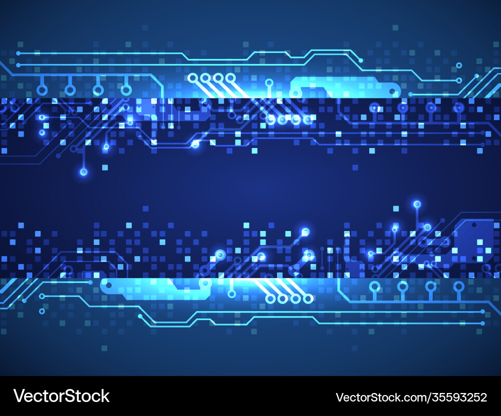 Hi-tech digital technology and engineering theme Vector Image