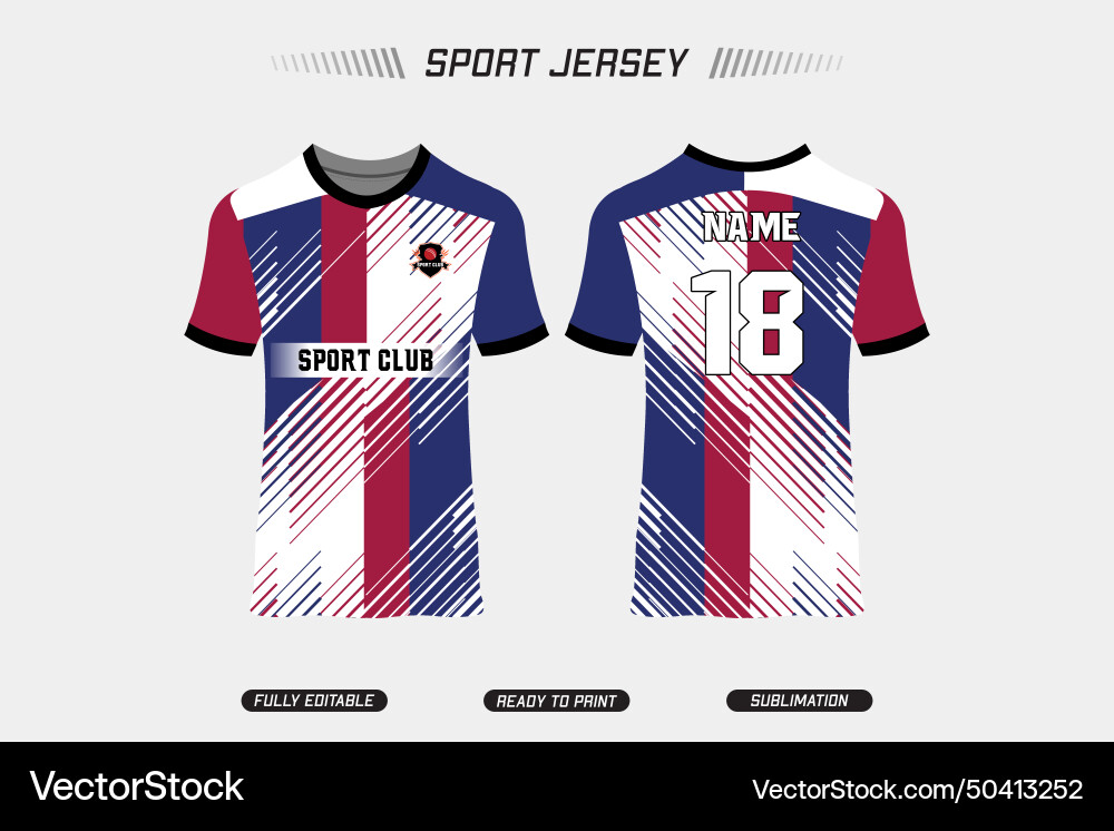 Jersey design Royalty Free Vector Image - VectorStock