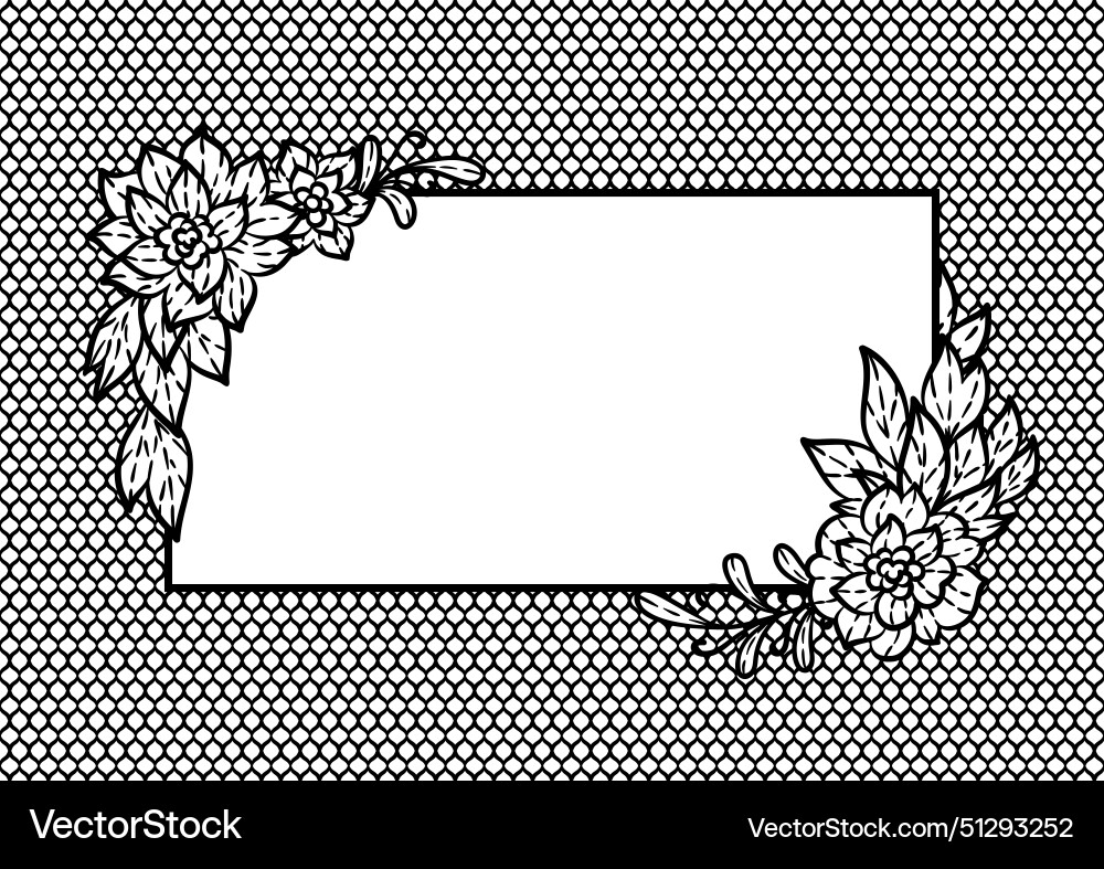 Lace background with flowers embroidery handmade Vector Image