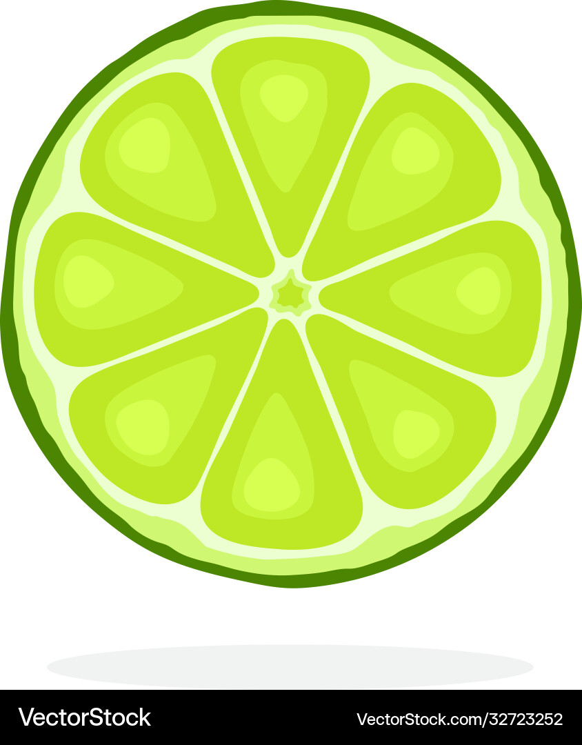 Slice lemon Royalty Free Vector Image - VectorStock