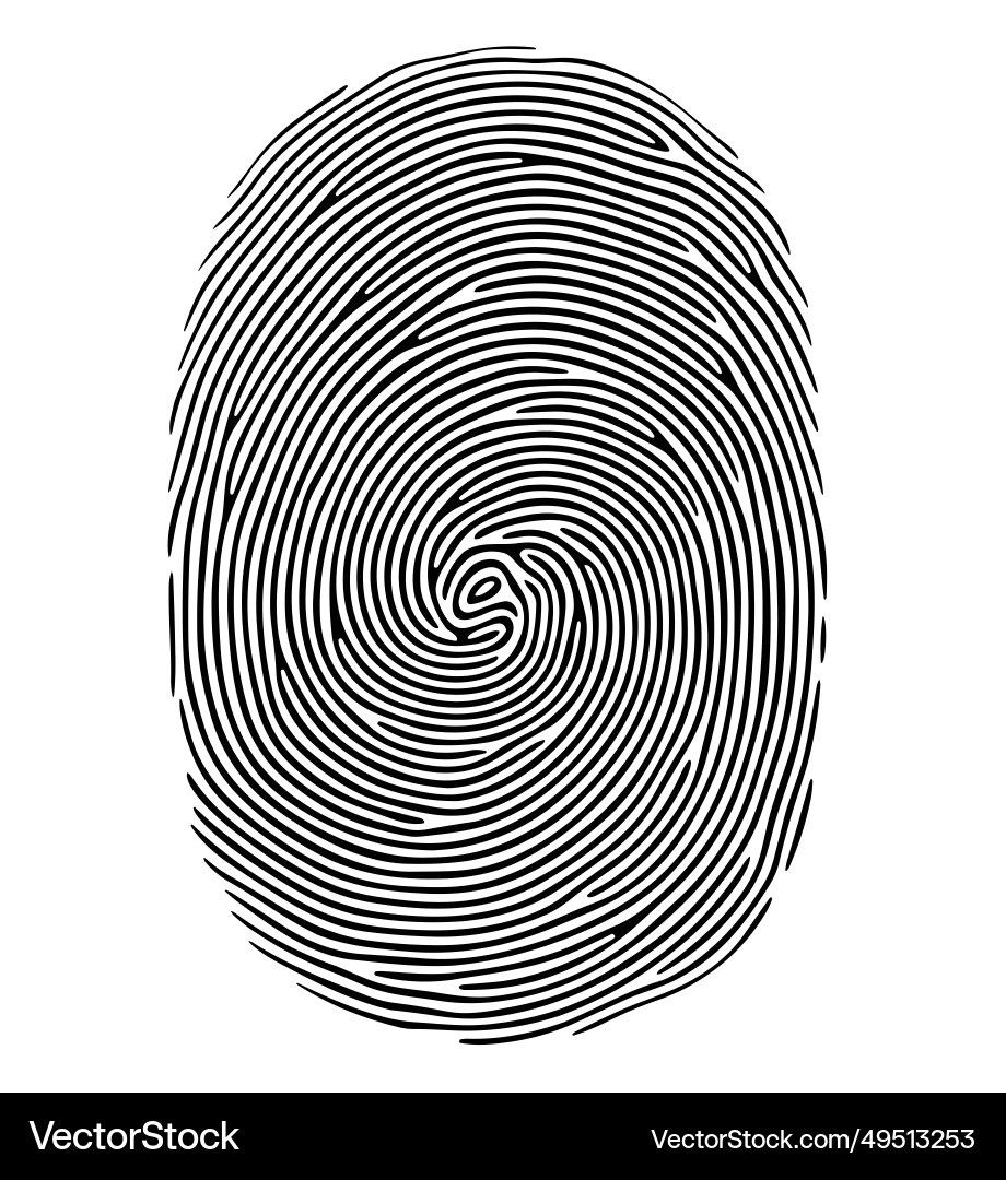 Fingerprint Royalty Free Vector Image - VectorStock