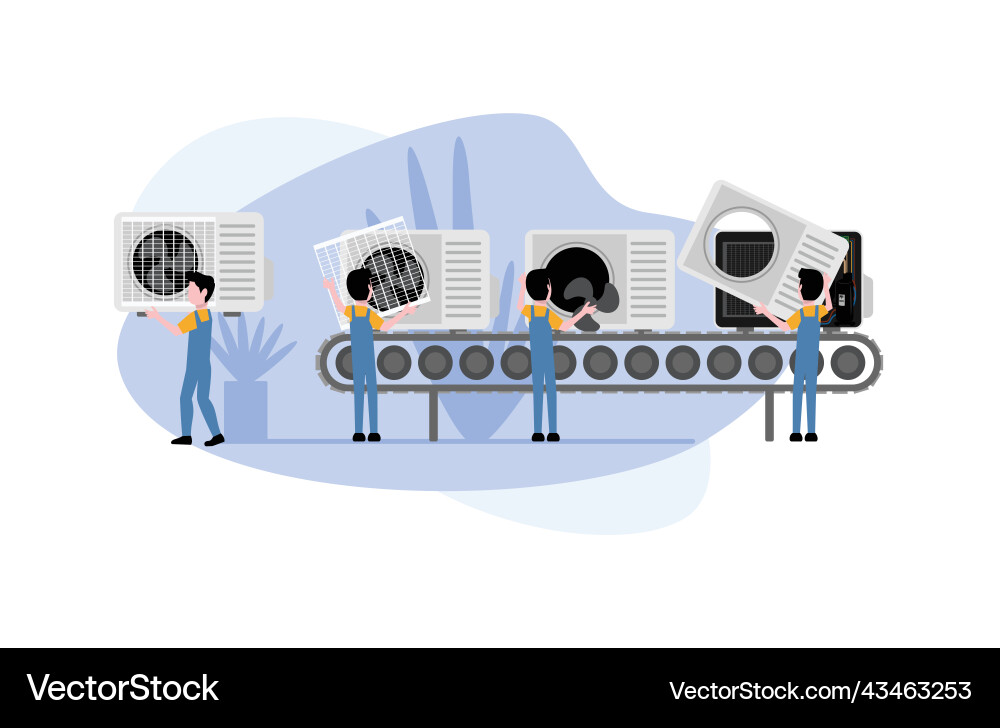 Hvac production design suitable Royalty Free Vector Image