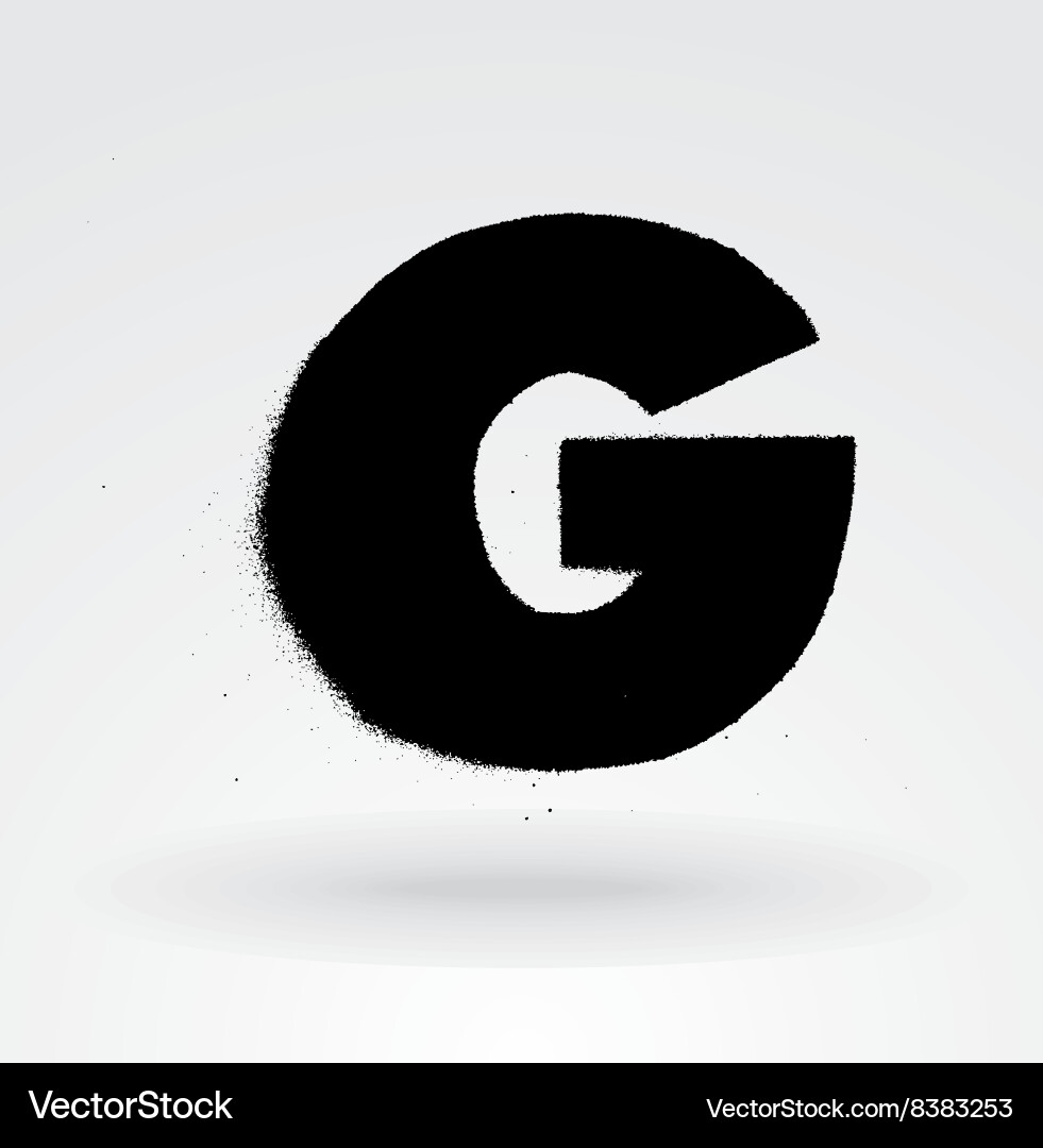 Stencil spray paint font detailed alphabet Vector Image