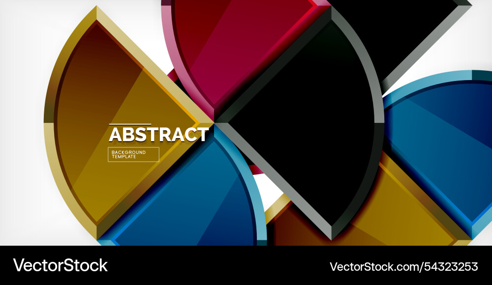 Triangle circles background Royalty Free Vector Image