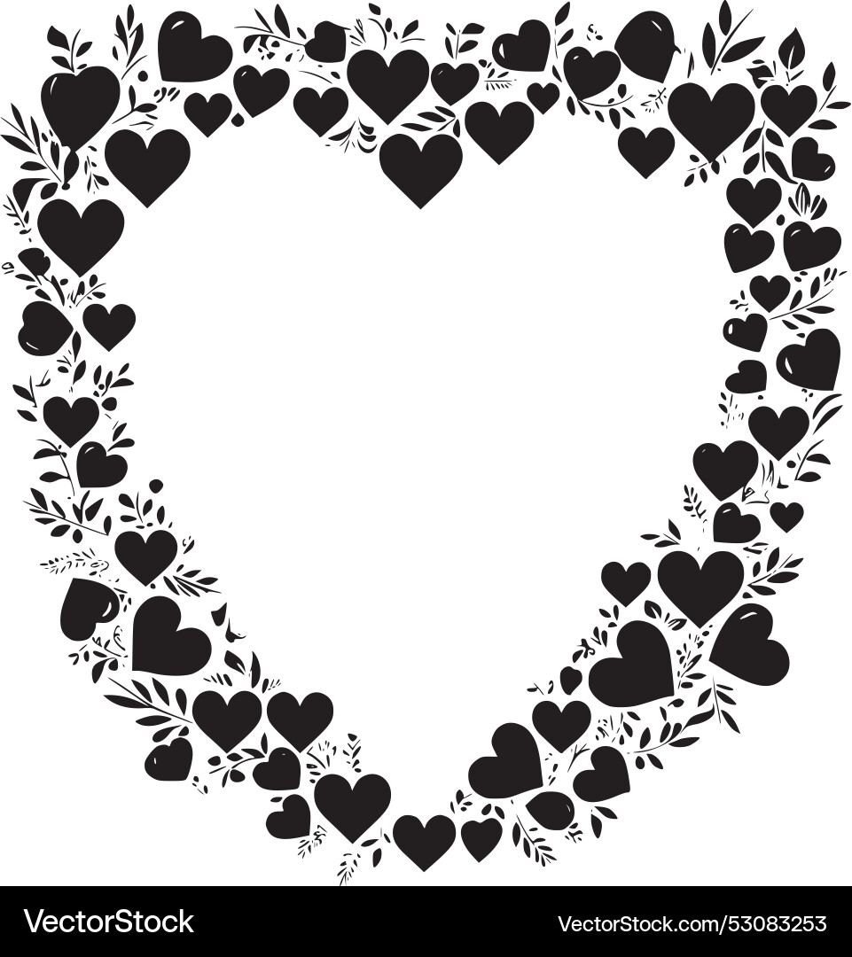 Wreath frame Royalty Free Vector Image - VectorStock