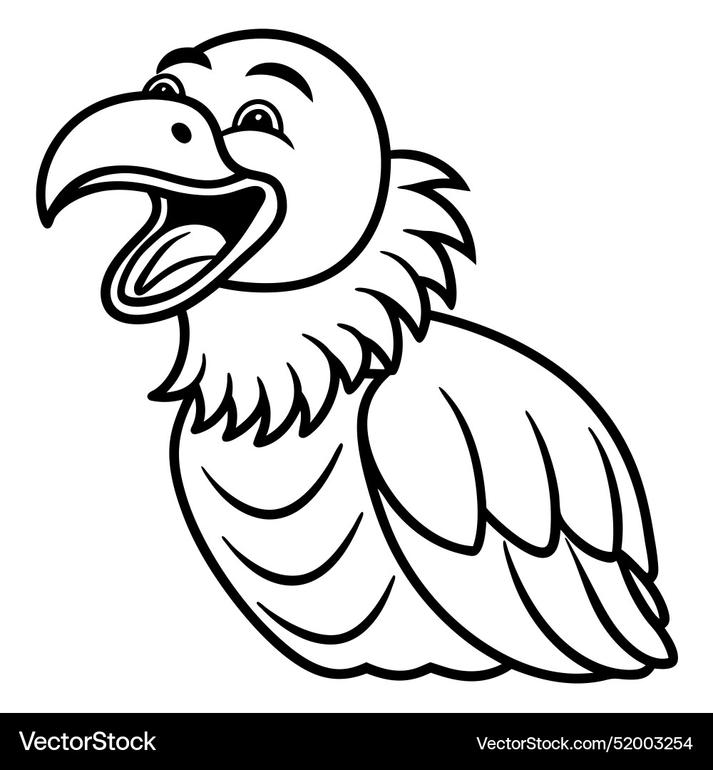 Condor bird laughs icon Royalty Free Vector Image