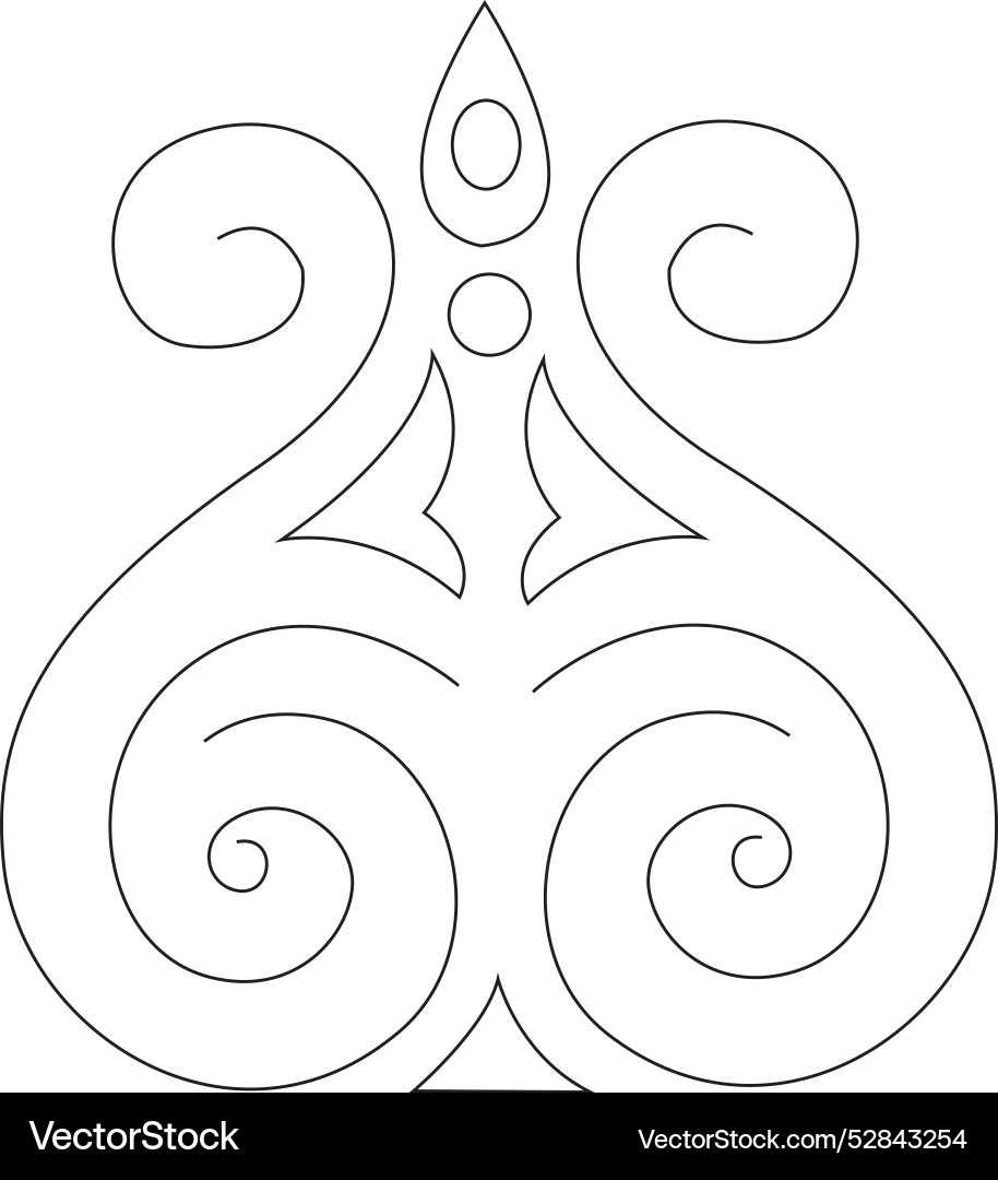 Cultural beautiful alpona design Royalty Free Vector Image