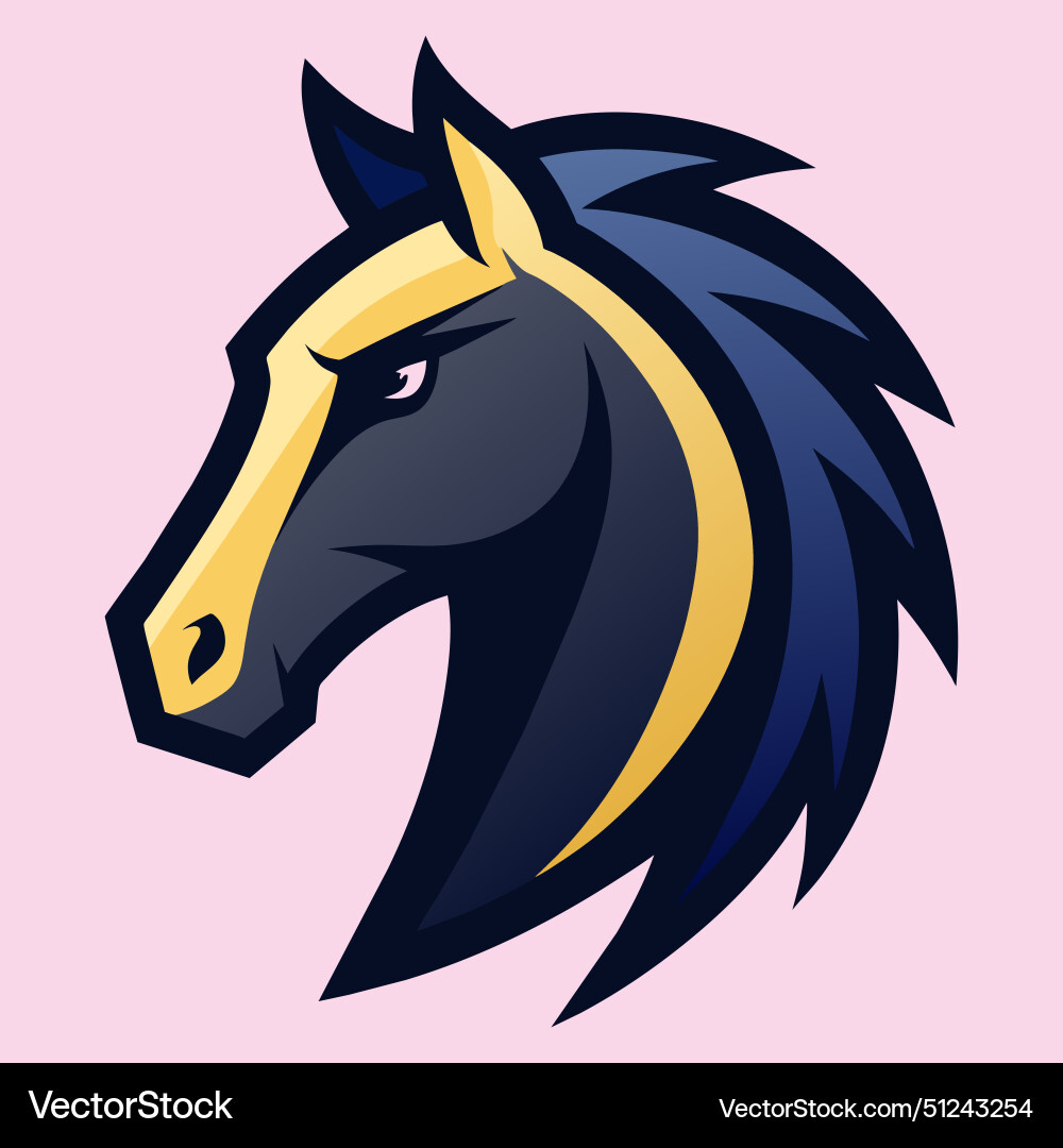 Horse-head-logo Royalty Free Vector Image - VectorStock