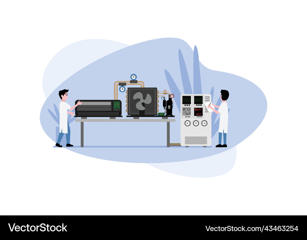 Hvac production design suitable Royalty Free Vector Image