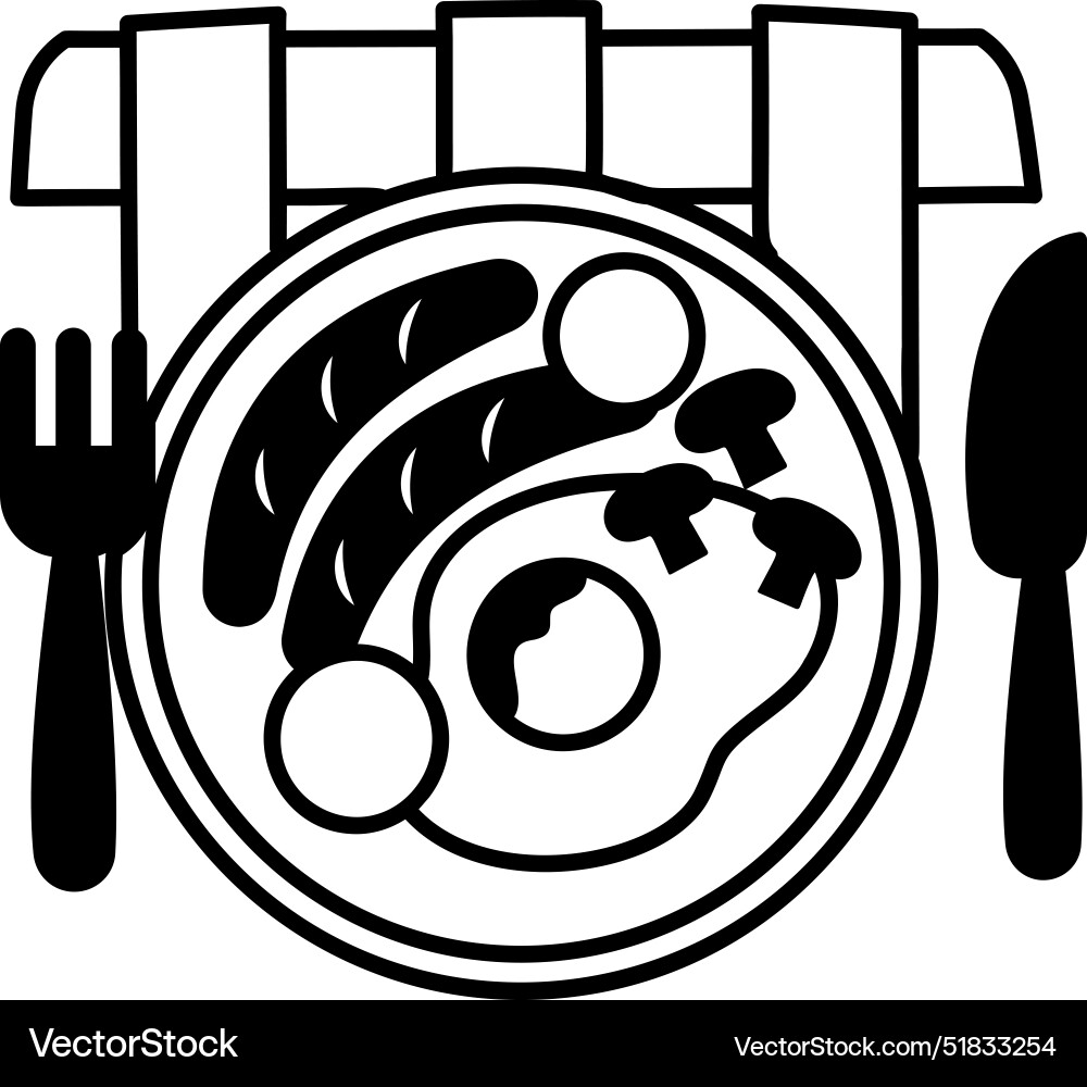 Late breakfast Royalty Free Vector Image - VectorStock