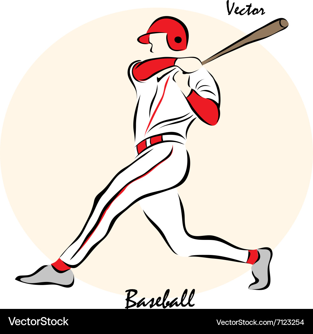 Showing a baseball Royalty Free Vector Image - VectorStock