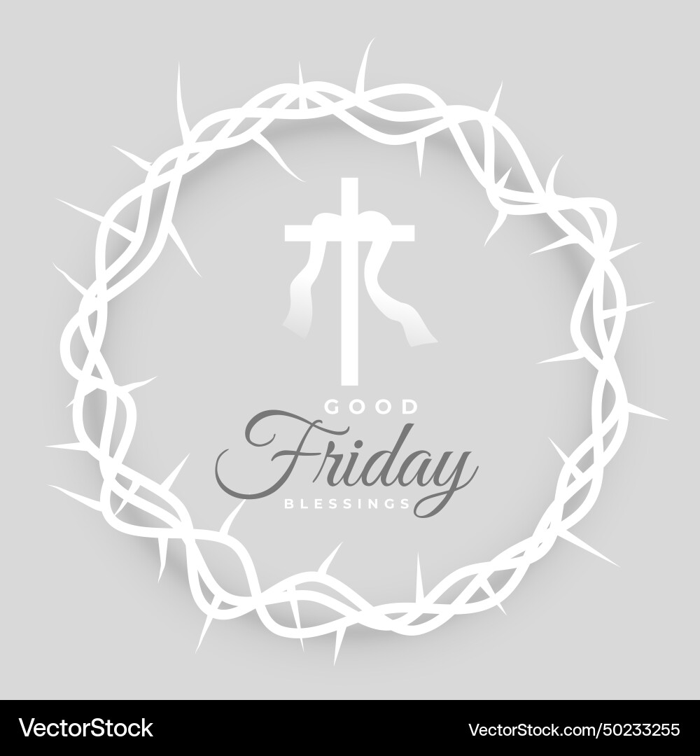 Elegant good friday blessing background Royalty Free Vector