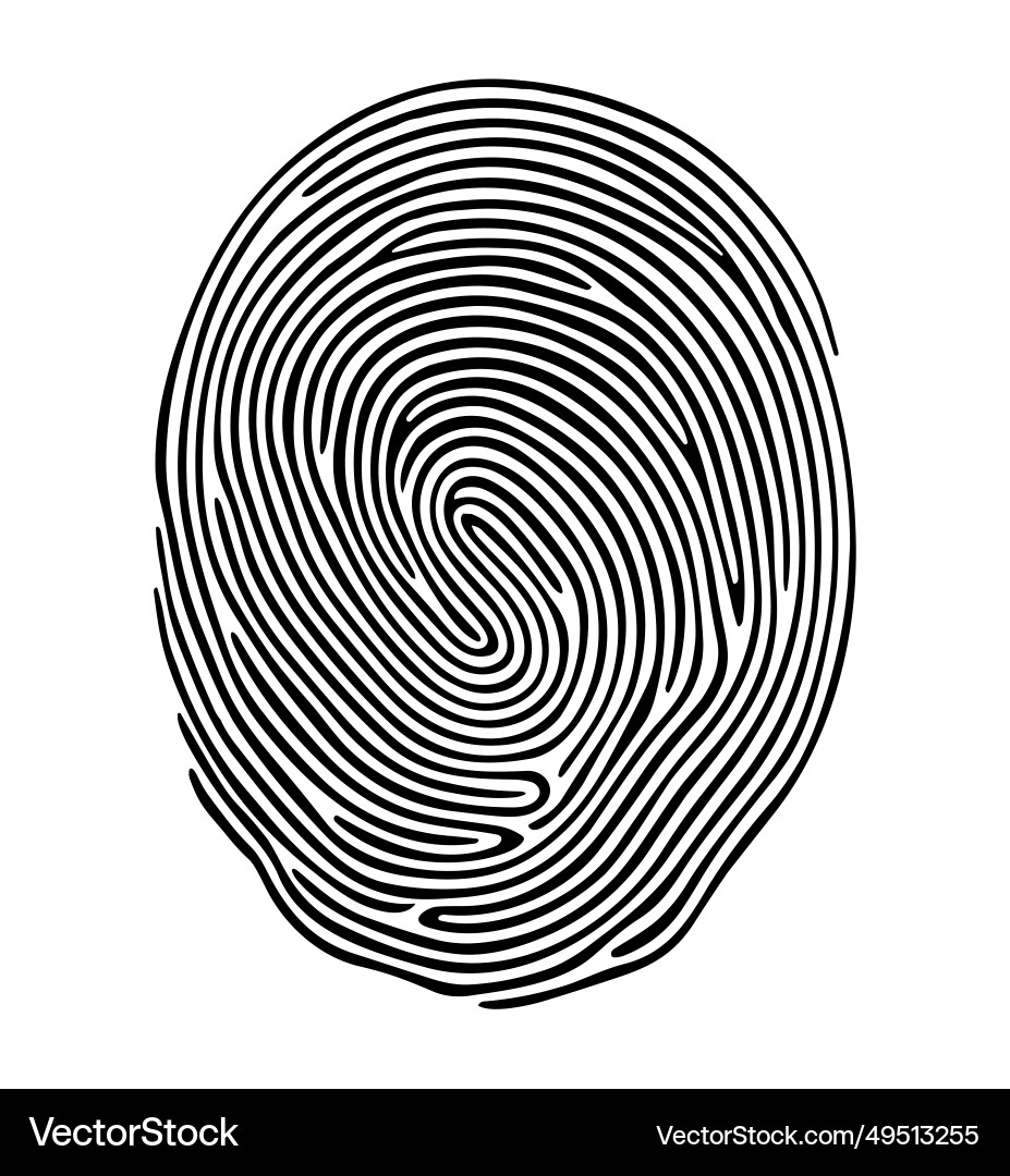 Fingerprint Royalty Free Vector Image - VectorStock