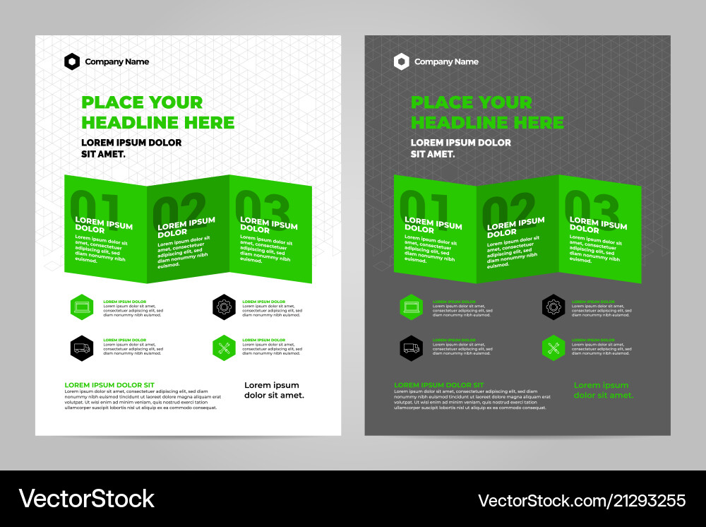 Infografik Broschüre Layout Vorlage Design Vektorbild