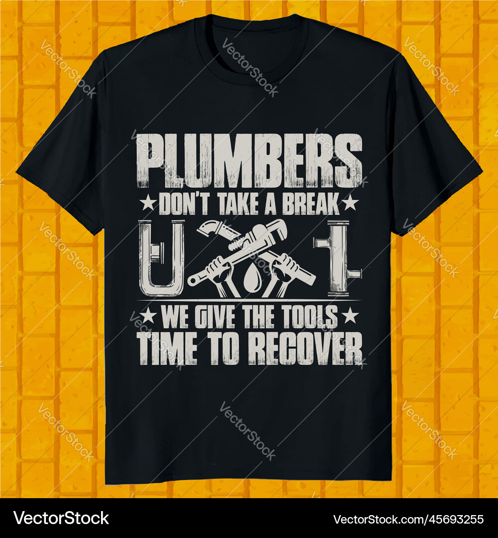Plumber plumbing plunger pipe fitter pipefitter Vector Image