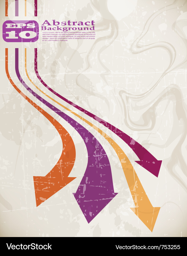 Retro Grunge Wave Background Royalty Free Vector Image