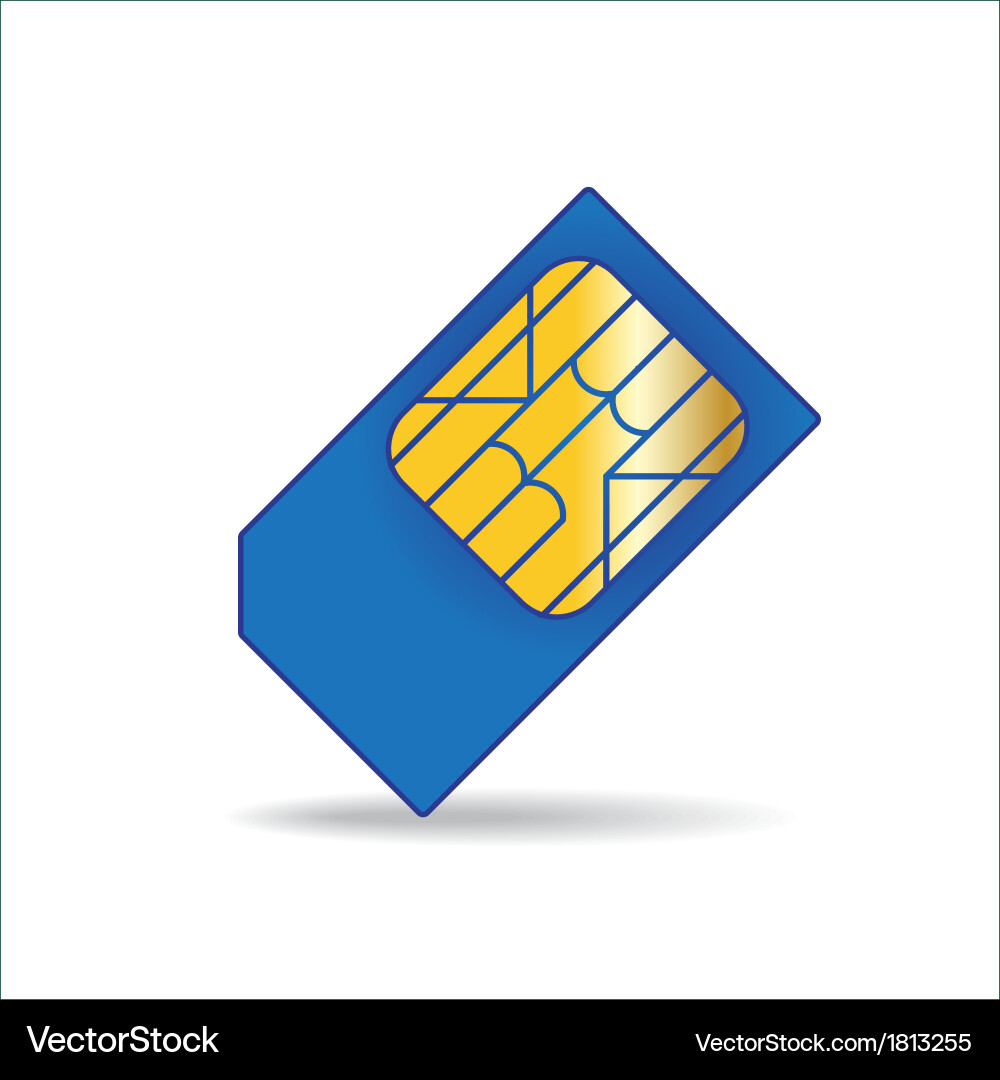 Sim card Royalty Free Vector Image - VectorStock