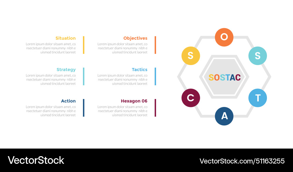 Sostac marketing planning infographics template Vector Image