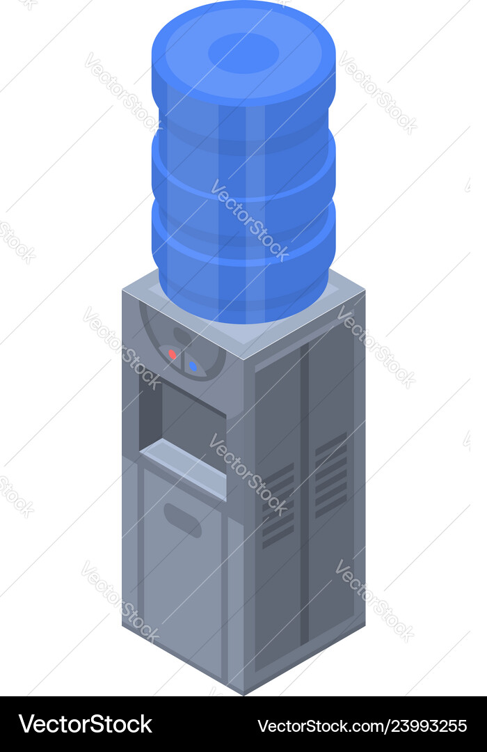 Water cooler icon isometric style Royalty Free Vector Image