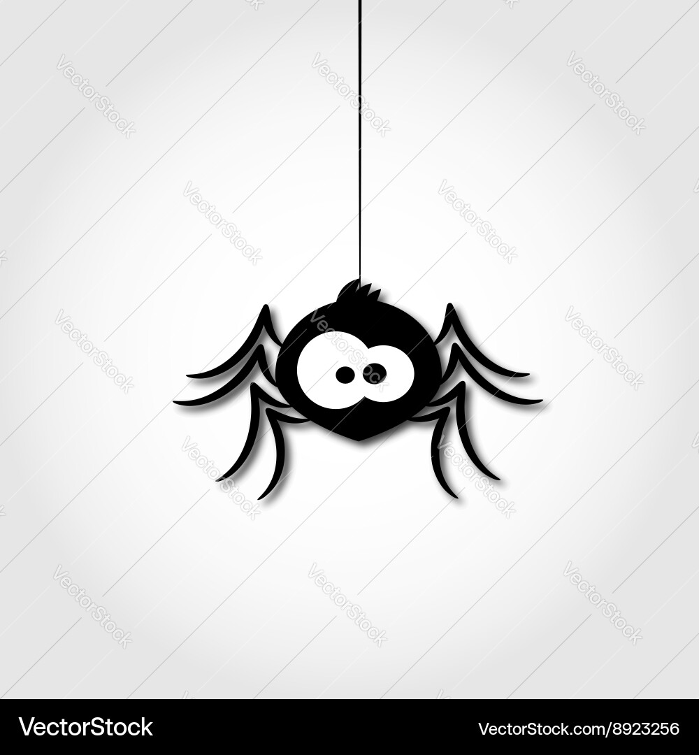 Cute Cartoon Spider Royalty Free Vector Image - VectorStock