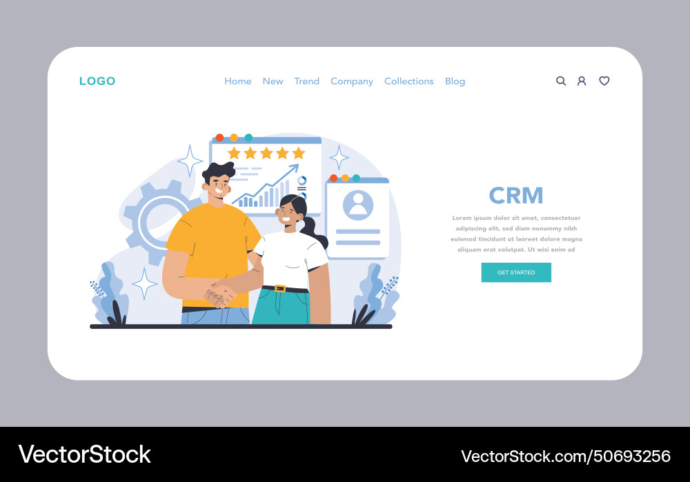 Marketing and sales concept flat Royalty Free Vector Image