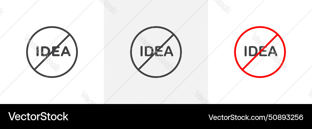 No idea sign new innovative symbol Royalty Free Vector Image