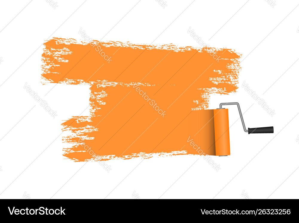 Paint roller Royalty Free Vector Image - VectorStock