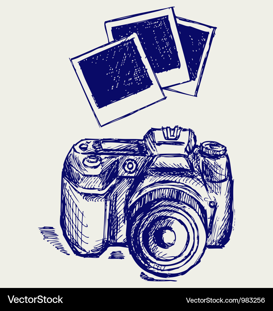 Photo camera Royalty Free Vector Image - VectorStock