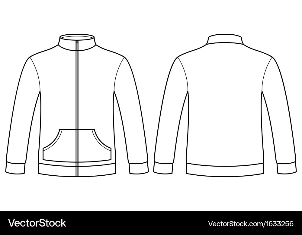 Sweatshirt Template Royalty Free Vector Image - VectorStock