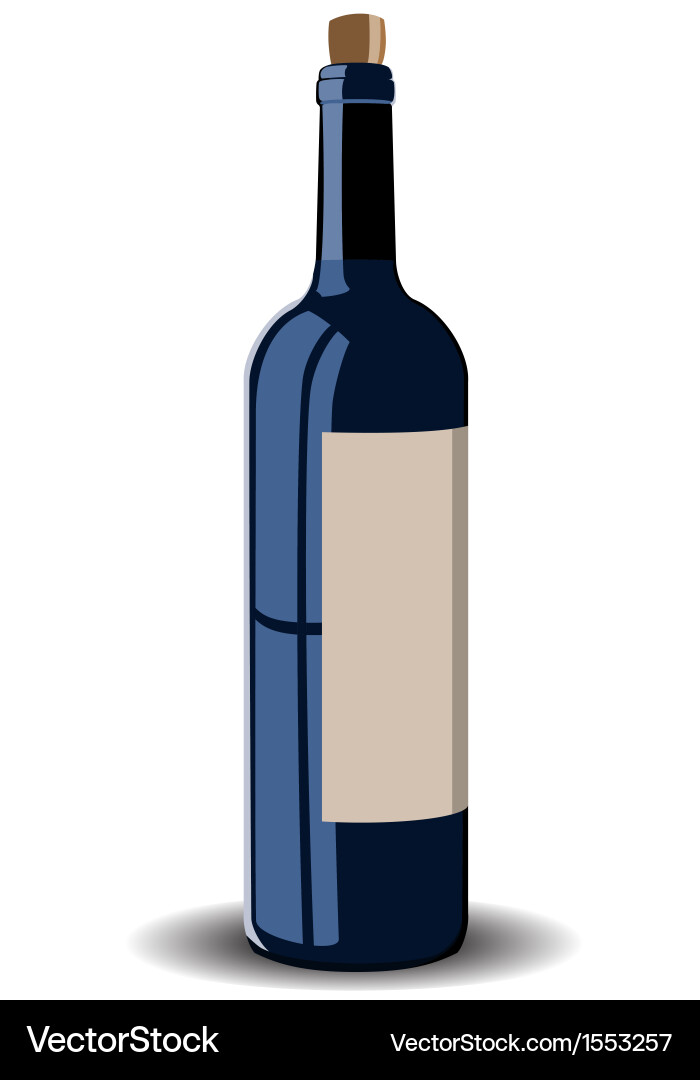Bottle of wine Royalty Free Vector Image - VectorStock