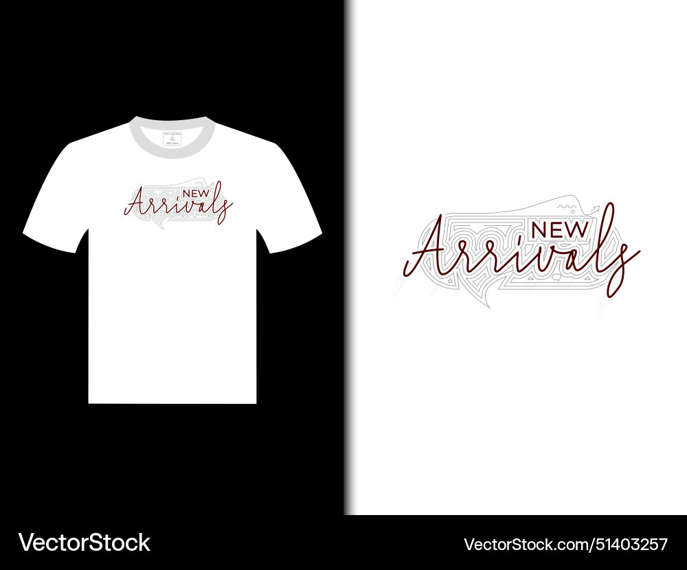 New arrival t-shirt design Royalty Free Vector Image