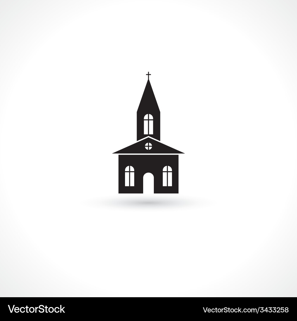 Classic Church Icon Royalty Free Vector Image - VectorStock