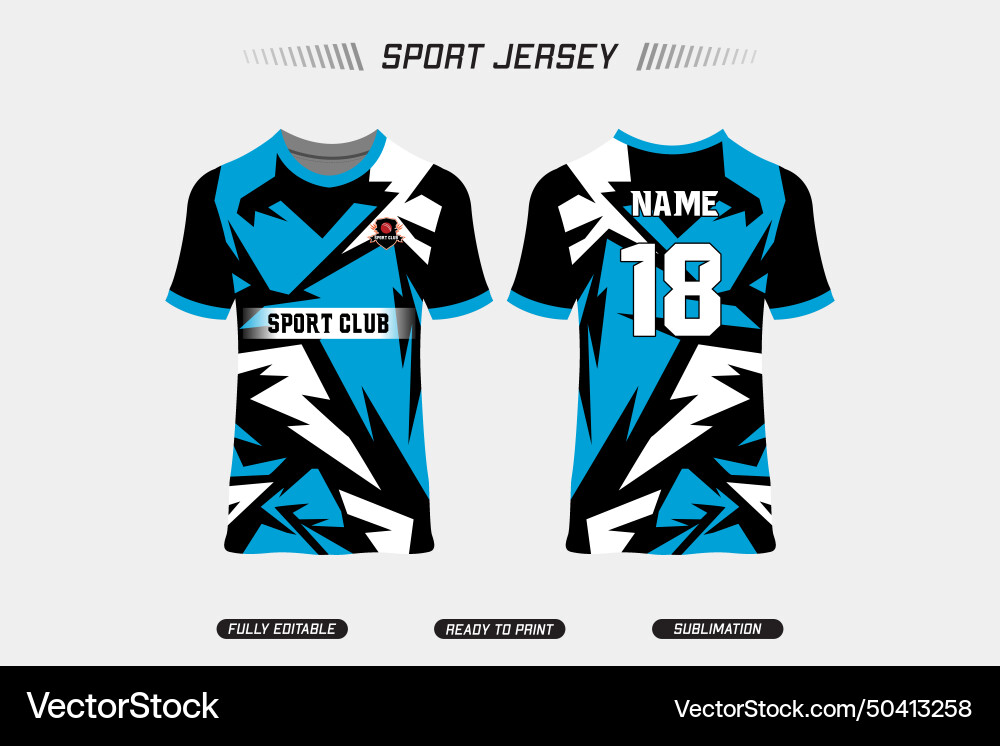 Jersey design Royalty Free Vector Image - VectorStock