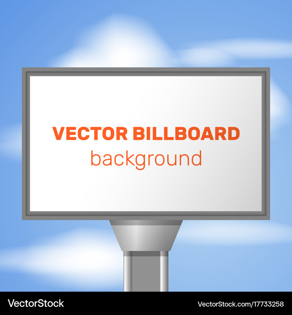 Street Advertising Background Royalty Free Vector Image