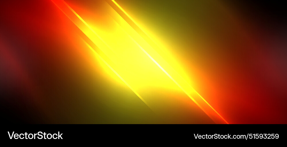 Neon dynamic diagonal light rays background Vector Image