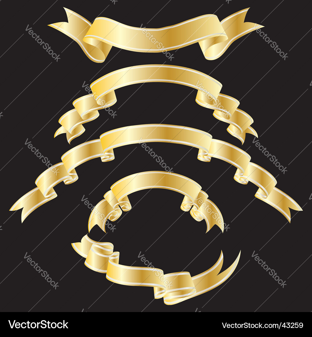 Ribbons Royalty Free Vector Image - VectorStock