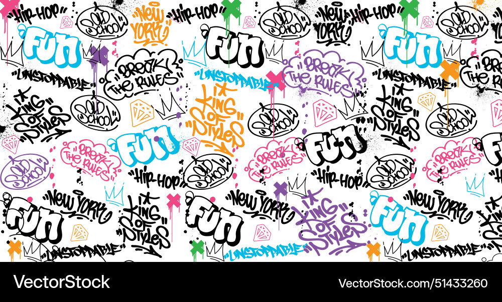 Graffiti wall art Royalty Free Vector Image - VectorStock