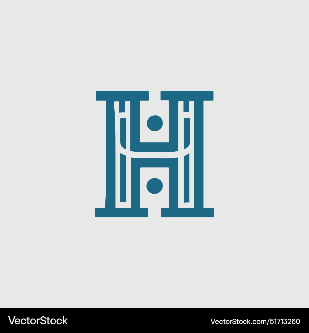 Letter h logo Royalty Free Vector Image - VectorStock