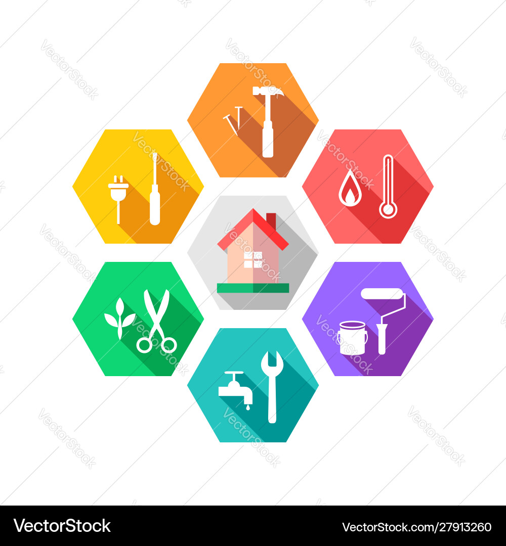 Maintenance and facility management concept Vector Image