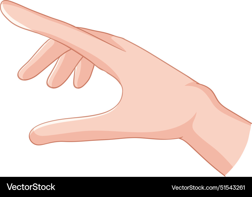 A hand gesture Royalty Free Vector Image - VectorStock