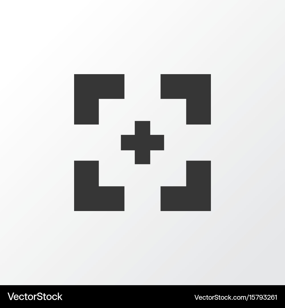 Full Screen Icon - Expand View Royalty Free Vector Image