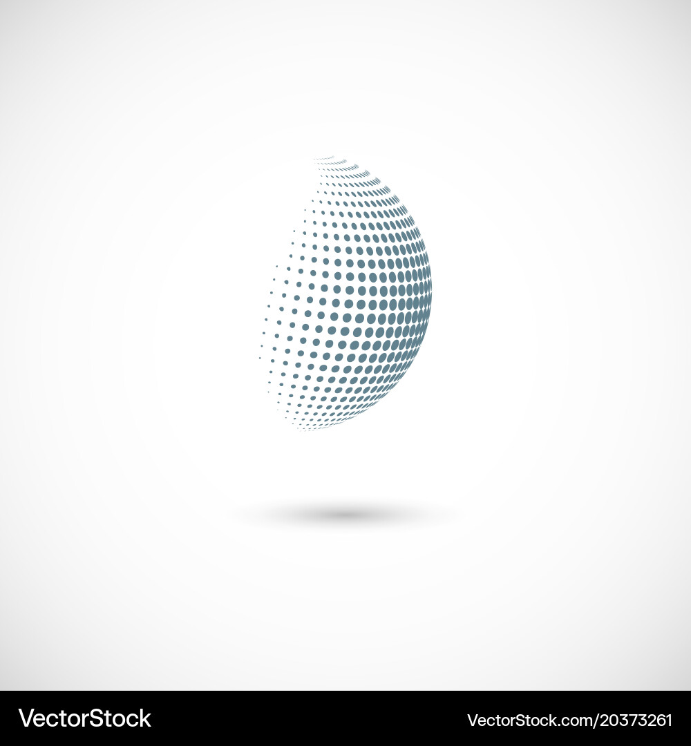 Halftone Sphere Pattern Royalty Free Vector Image
